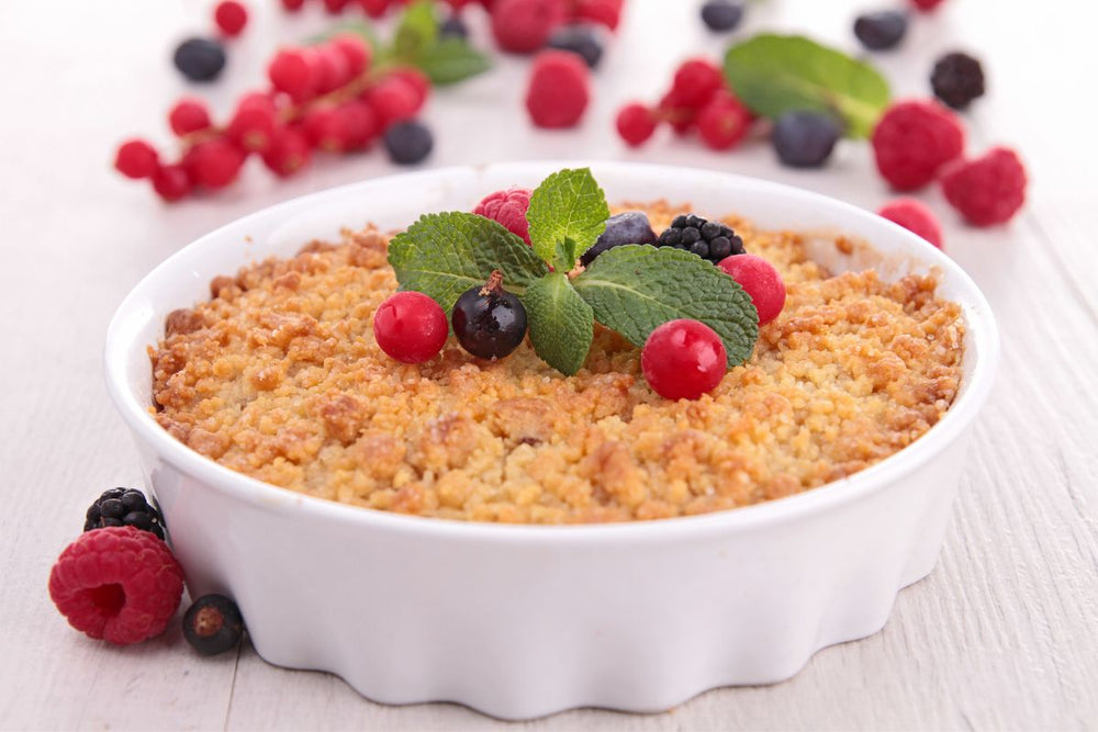 easy black forest crumble – thegiftofoil